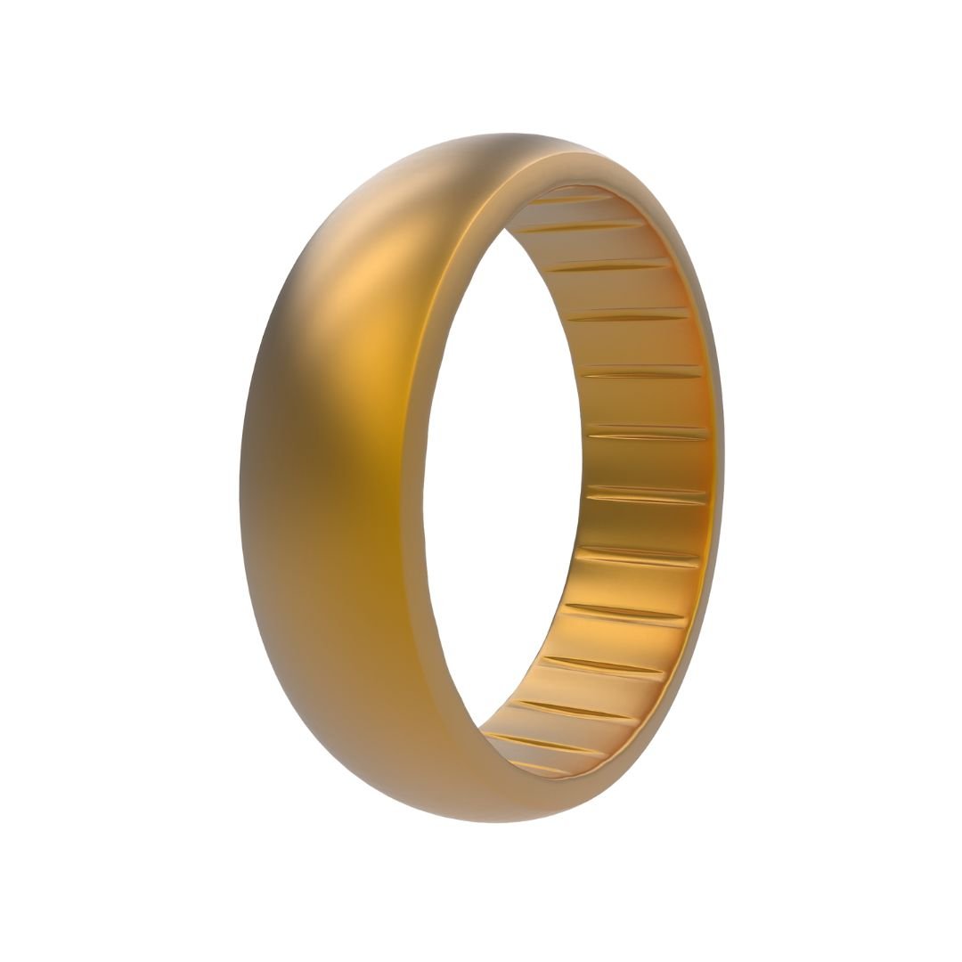 SR1 Metallic Silver | The comfortable silicone ring in silver – SOLID RINGS