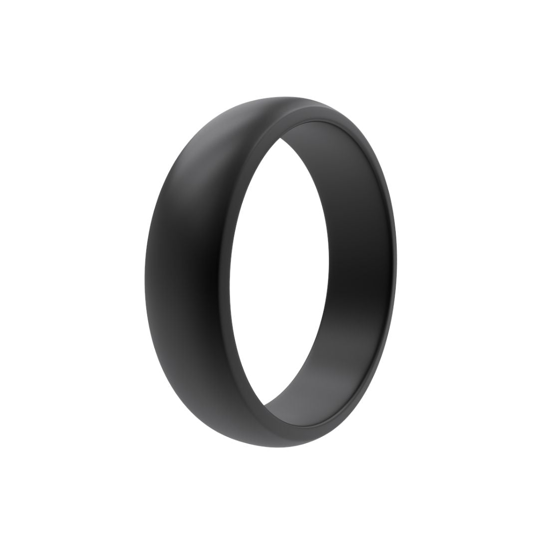 SR1 Deep Black | The comfortable silicone ring in black – SOLID RINGS