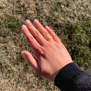 SR1 Metallic Gold | Der bequeme Ring aus Silikon in Gold – SOLID RINGS
